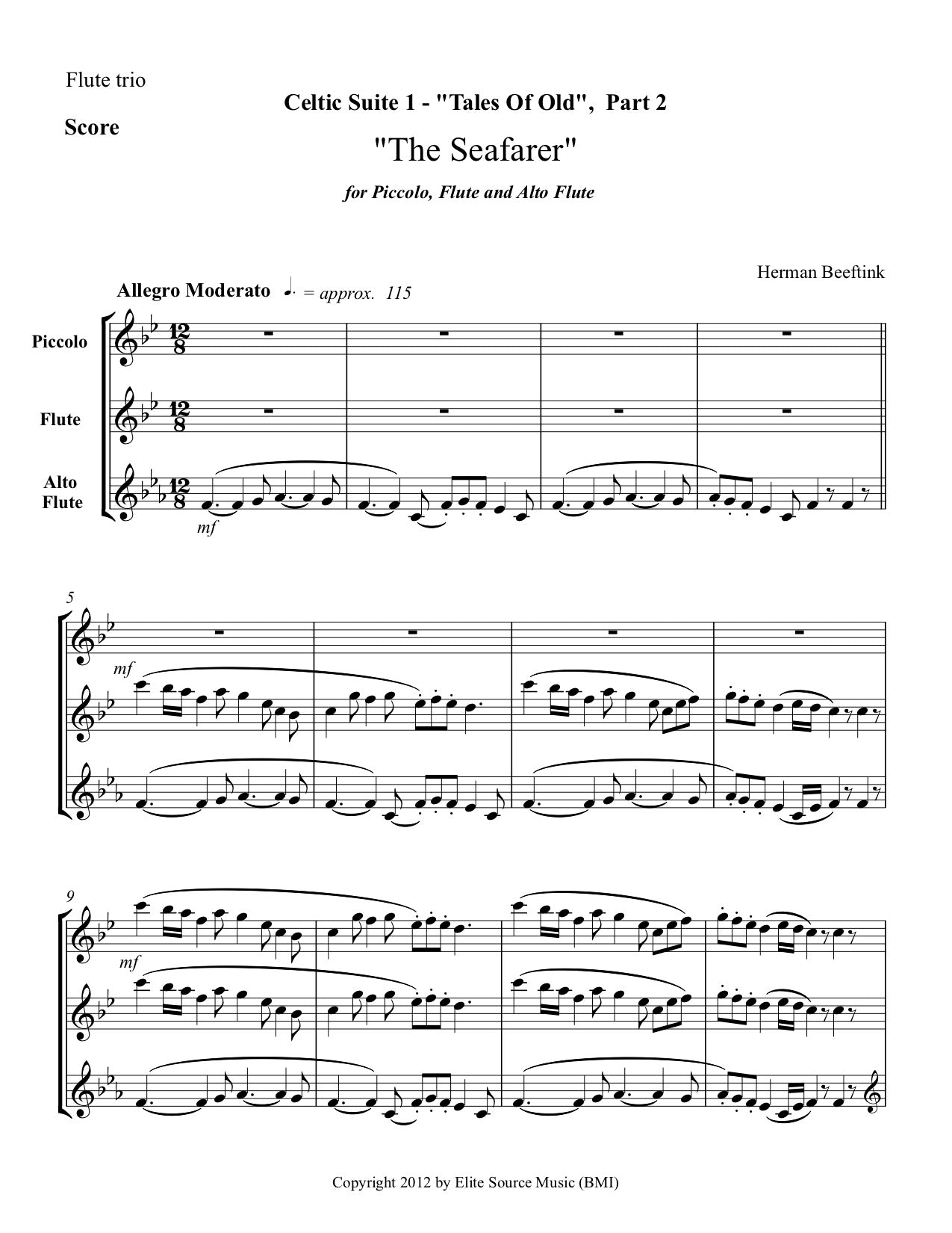 Flute Duo/Trio/Quartet – Herman Beeftink - Composer